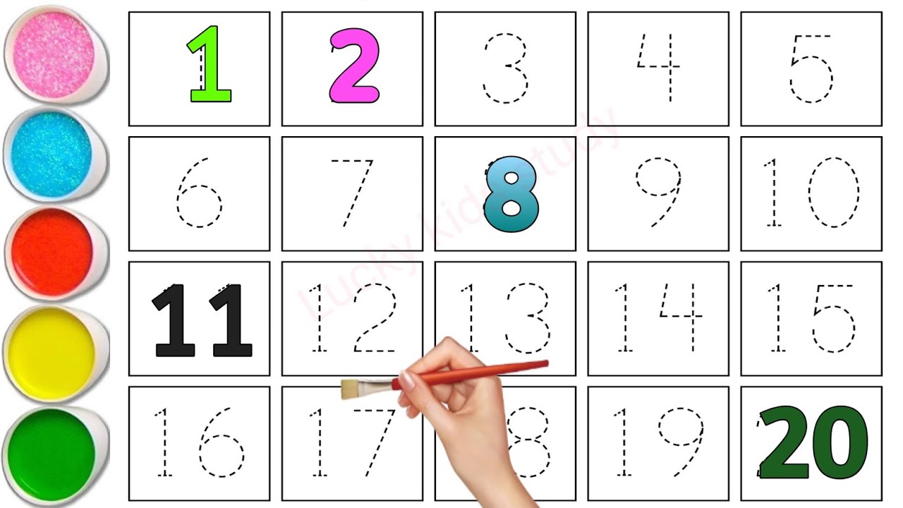 1 to 20 | Learn to count till 20 | counting 123....20 | 1 to 20 for ...