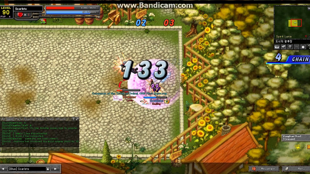 Spirit Lunia PVP Round One (1): Tia vs Dain - YouTube