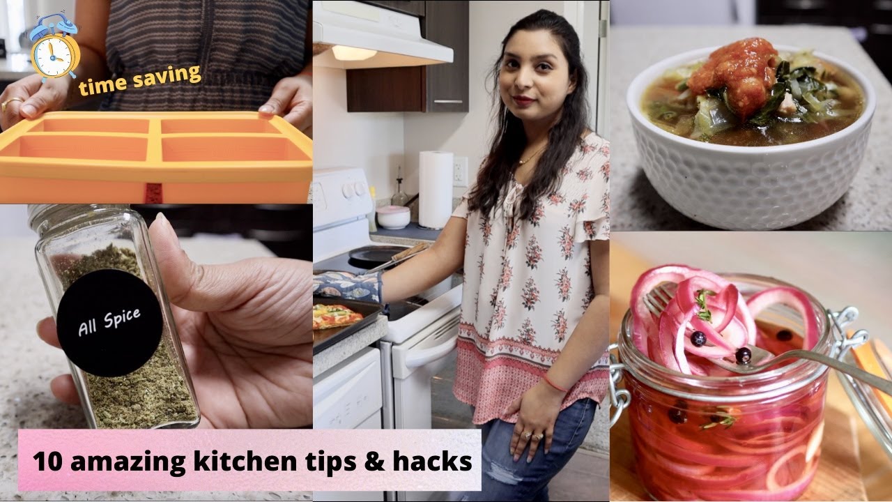 10 Useful TIPS & TRICKS for Indian Kitchen | Time Saving cooking tips ...