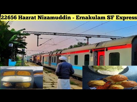 Delhi to Ernakulam best train ! NZM - ERS superfast express 22656 train ...