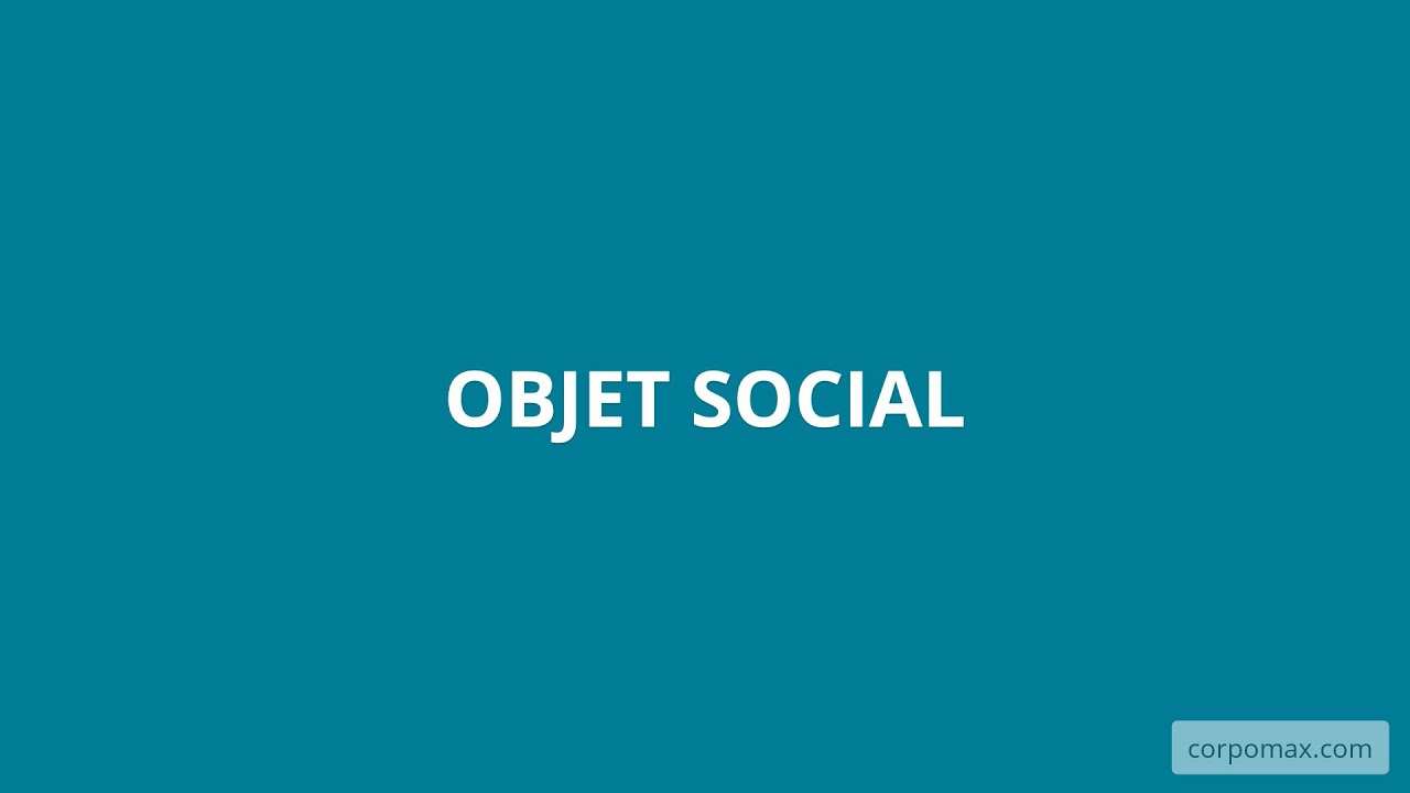 [1F-3-4] Objet social - YouTube
