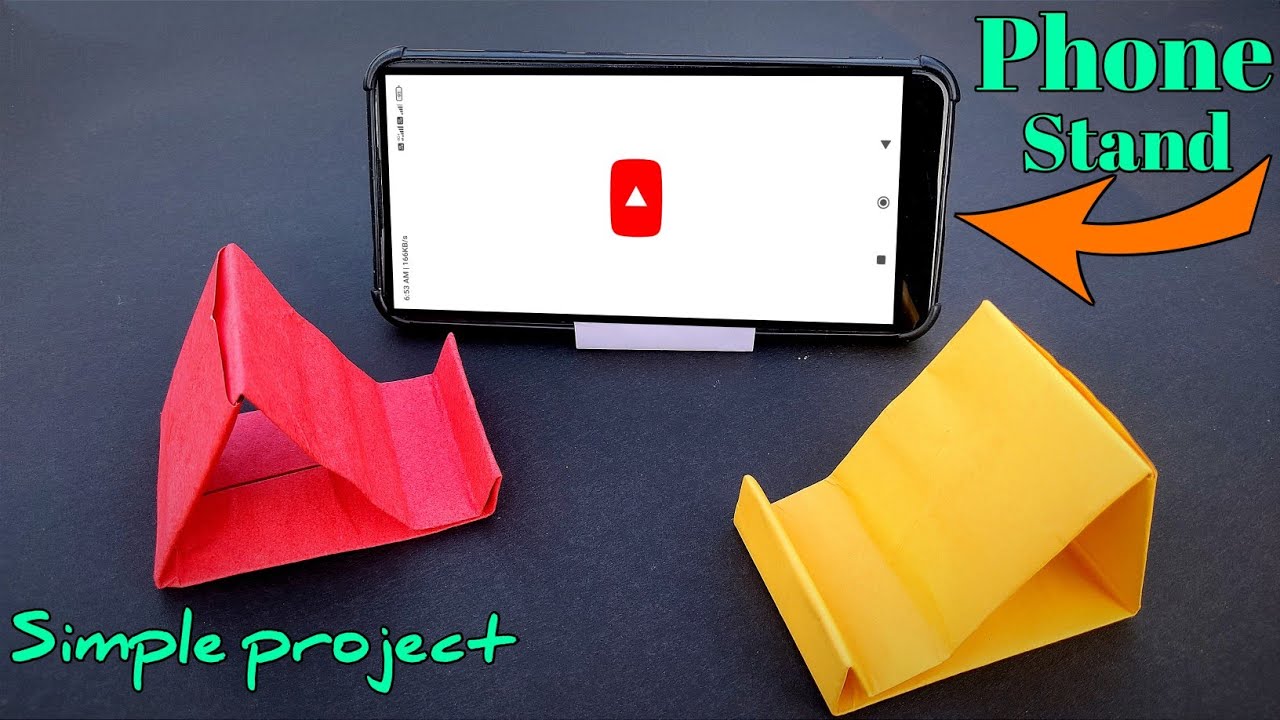 How to make a Mobile Stand at home with paper||घर पर Mobile Stand कैसे ...