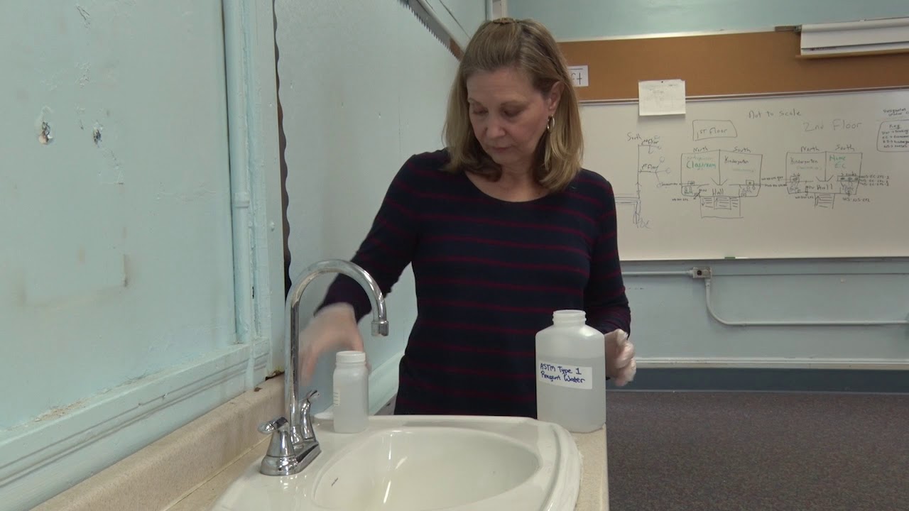 Lead Sampling in New Jersey Schools - Field Blank - YouTube