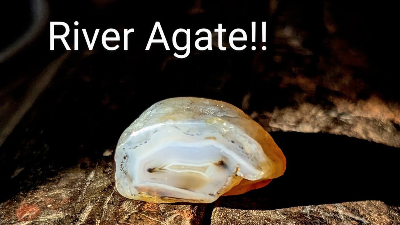 Polishing a Beautiful Ghost Agate from the River!! - YouTube