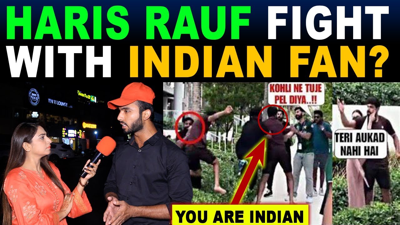 HARIS RAUF FIGHT WITH INDIAN FAN | T20 WORLD CUP 2024 | PAK PUBLIC ...