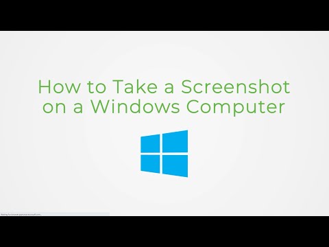 How to Take a Screenshot on a Windows Computer - YouTube