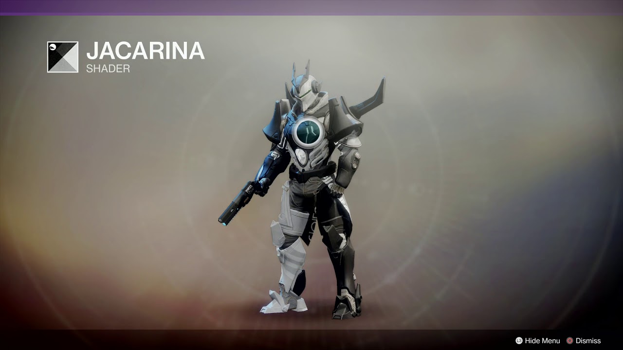 Trying out different shaders on Titan Moonfang armor - YouTube