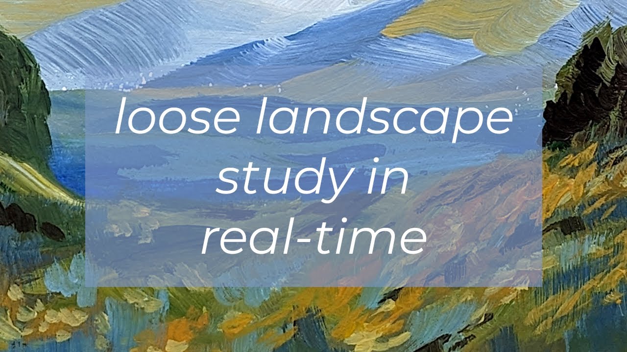 Real-time landscape study- basic colors only - YouTube