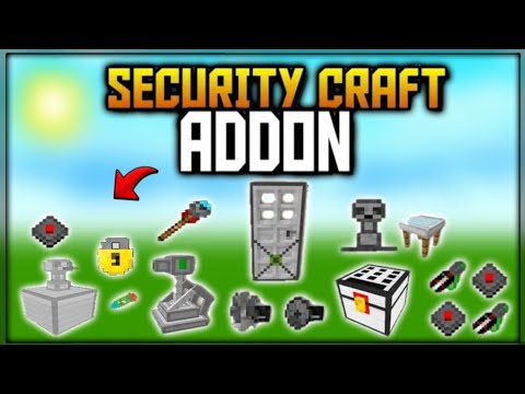 NOVO ADDON/MOD SECURITY CRAFT PARA MINECRAFT PE 1.16.201/1.16.210.61 ...