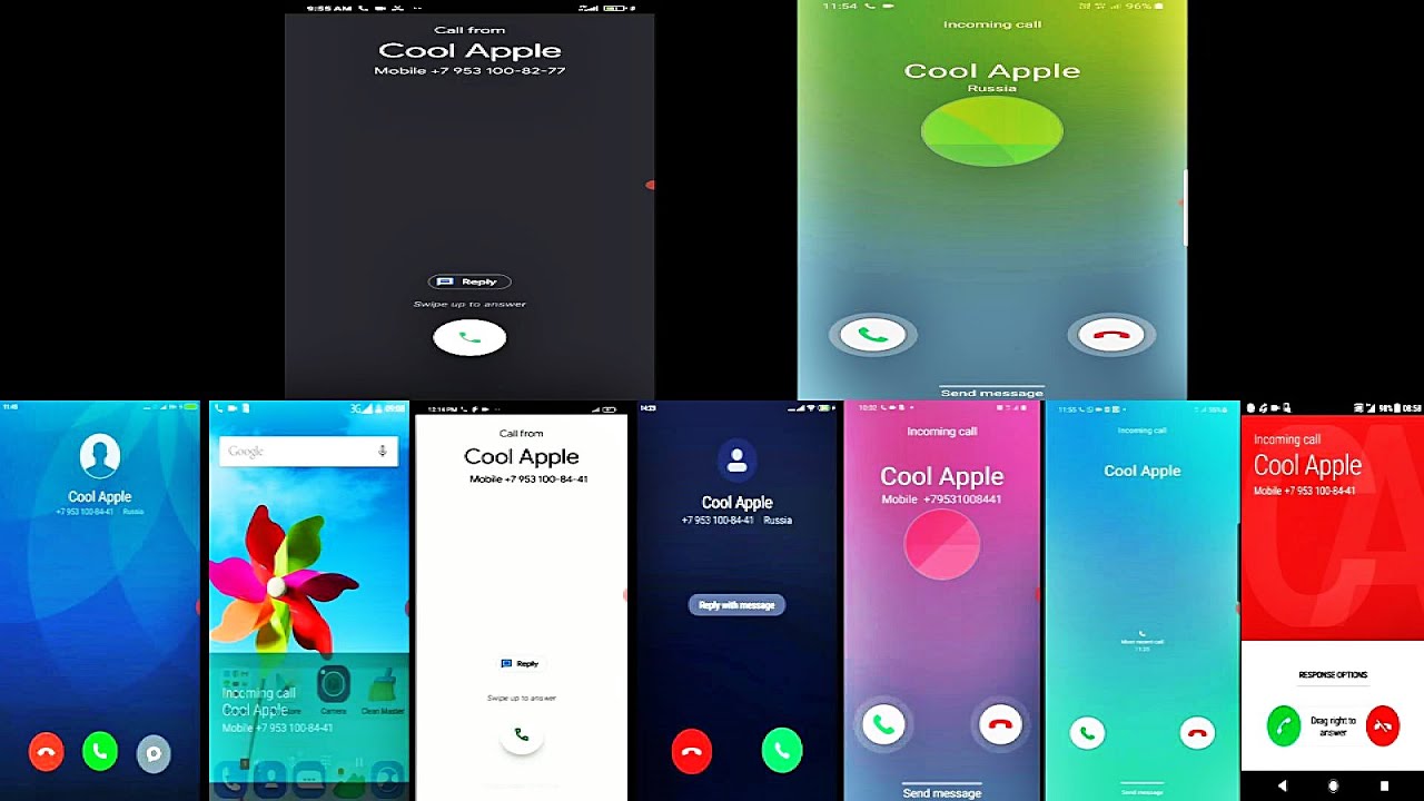 New Mix! 9 PHONES/ screen recording of incoming calls - YouTube