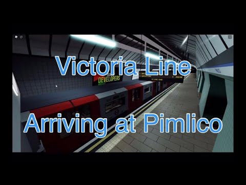Victoria Line Arriving At Pimlico - ROBLOX - YouTube