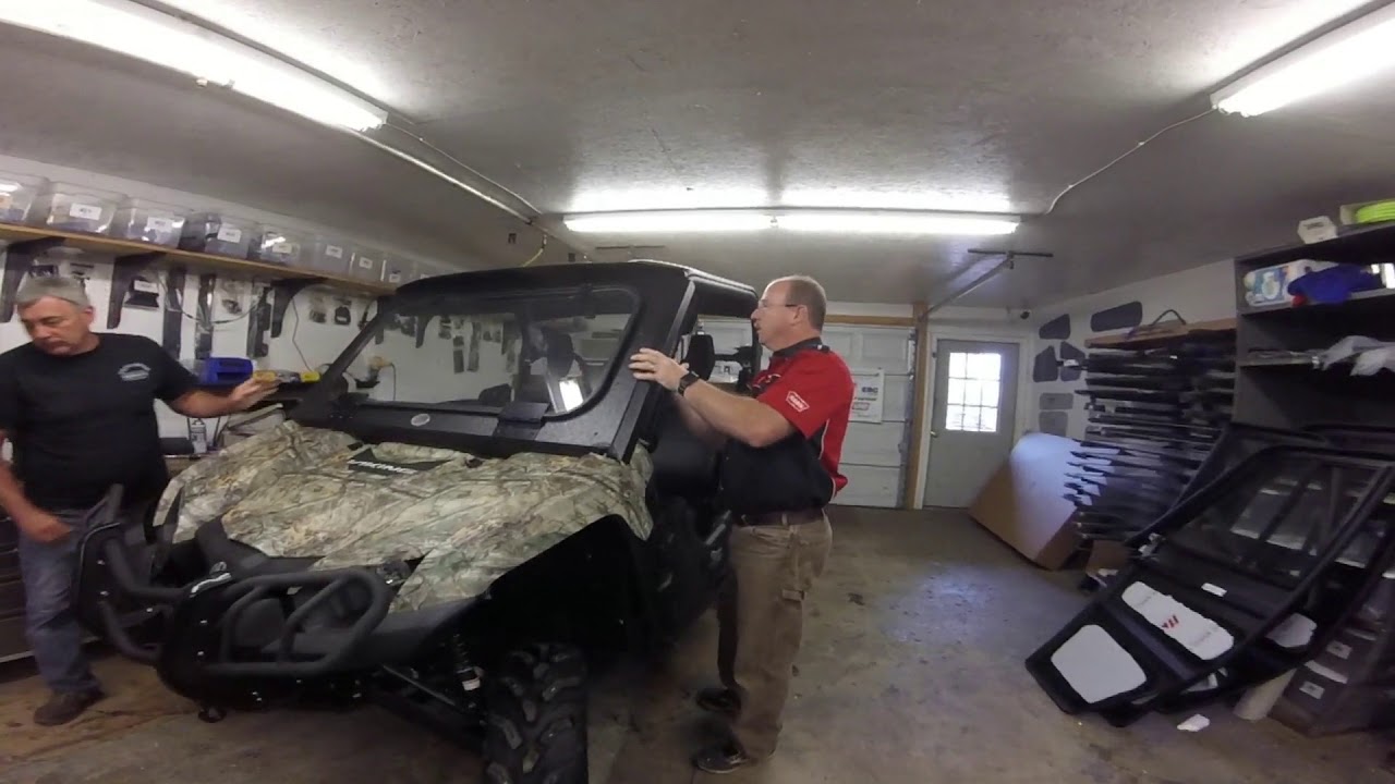 Armor Tech 2018 Yamaha Viking Front Windshield - YouTube