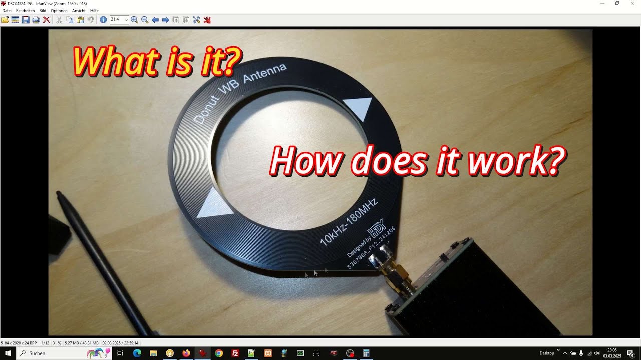 The broadband WB Donut Loop antenna What is it? How does it work? - YouTube