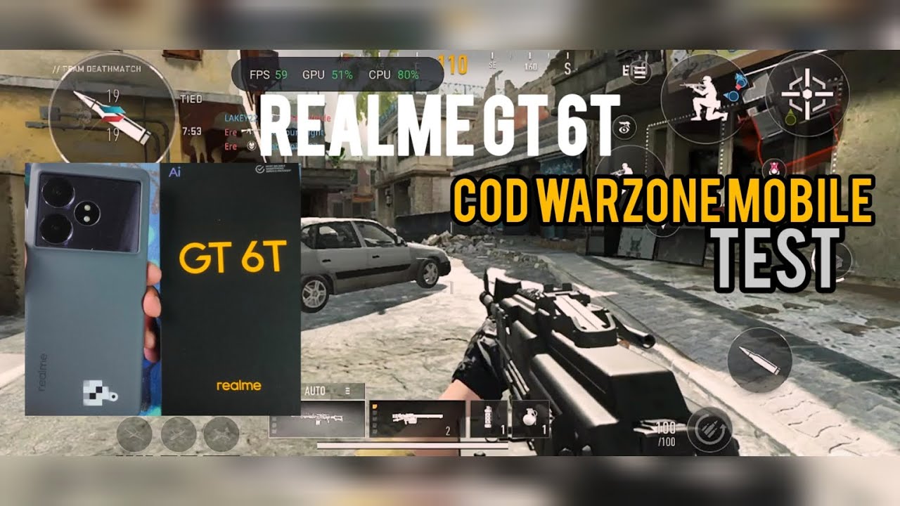 Realme GT 6T COD Warzone Mobile Test | heating issue? - YouTube