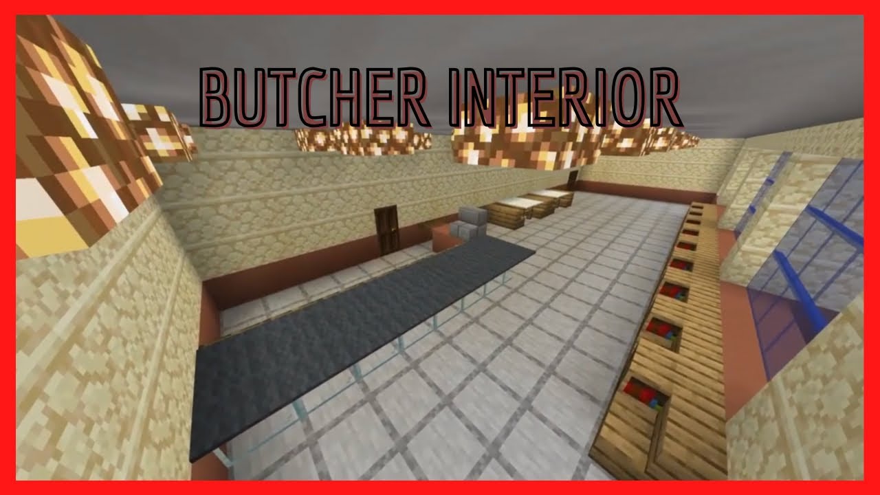 Minecraft Tutorial: How To Make A Butcher Shop Interior! (New Version ...