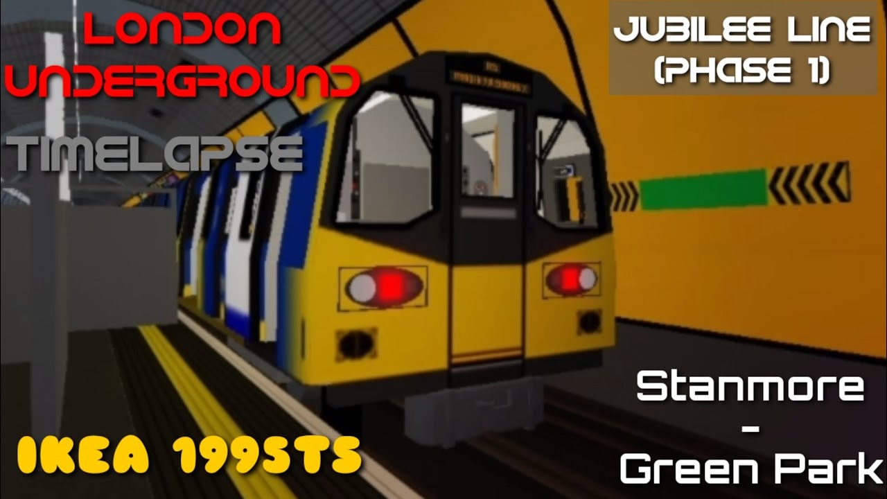 [1995TS] Stanmore - Green Park TIMELAPSE | Jubilee Line Legacy (Phase 1 ...