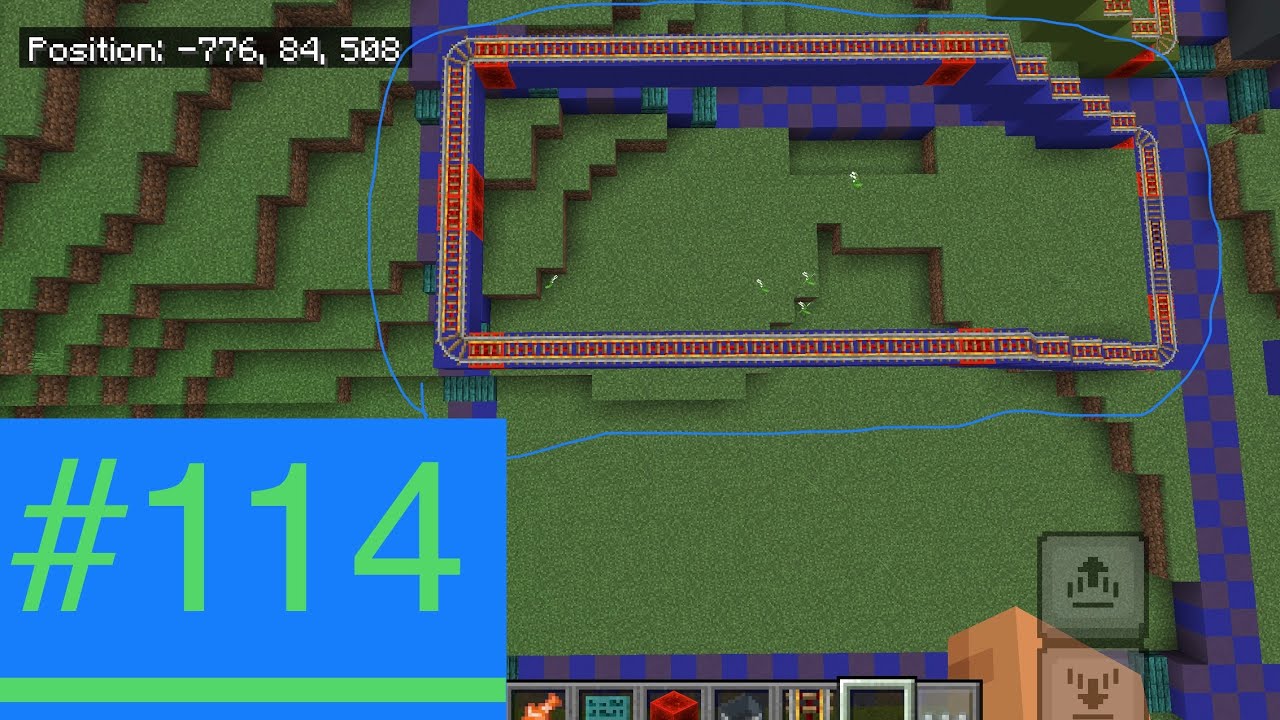 building a Minecraft coaster every day (day 114) - YouTube