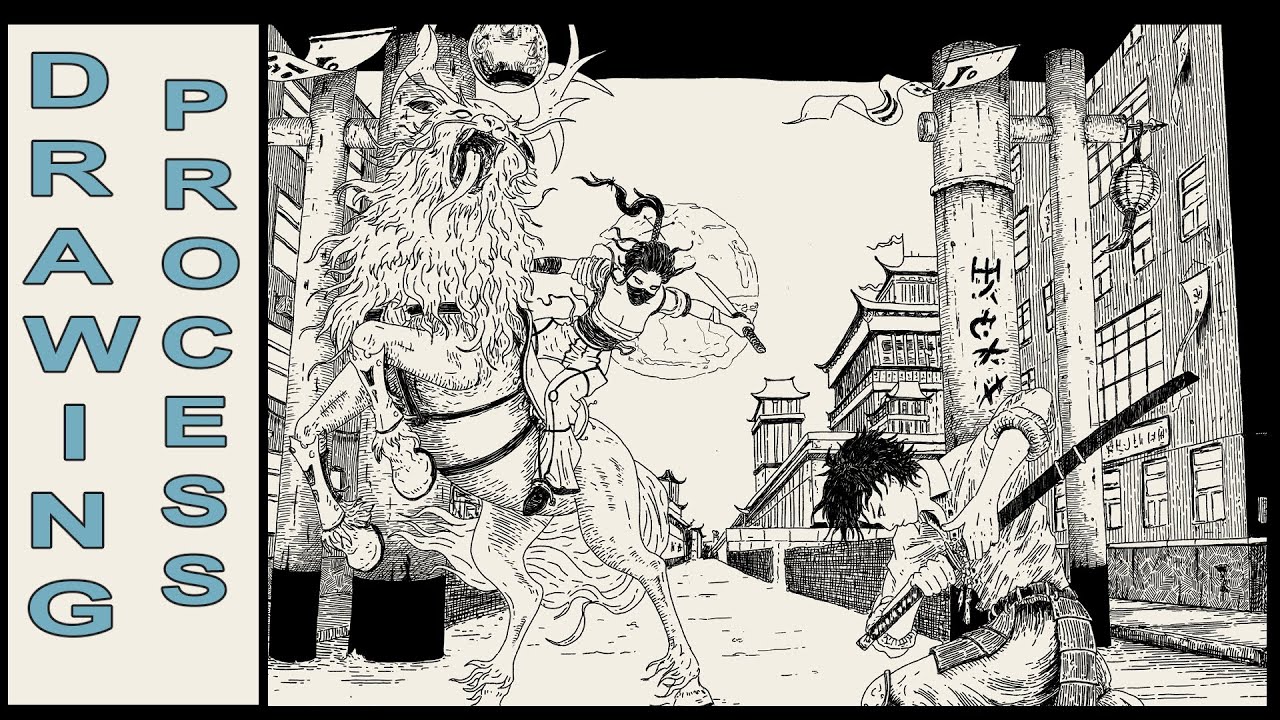 Drawing process #1 - YouTube