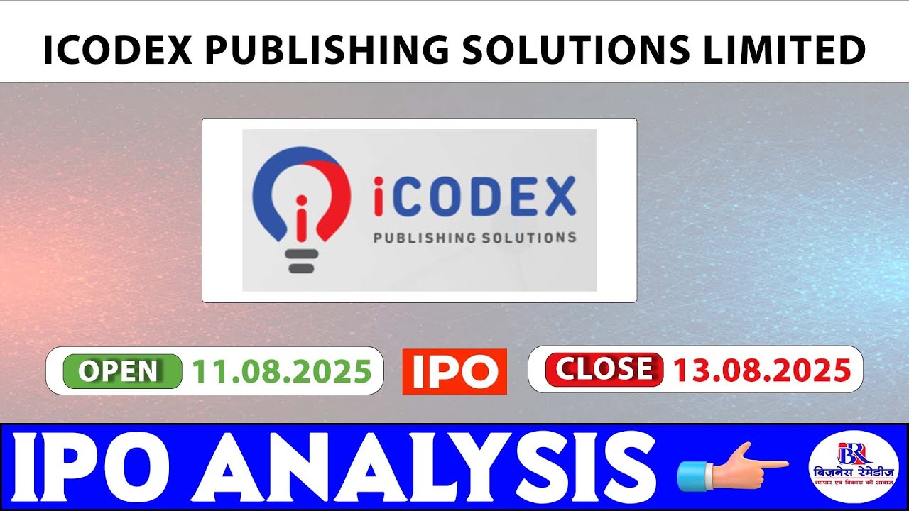 Icodex Publishing Solutions Limited IPO 2025 | Business News | IPO News ...