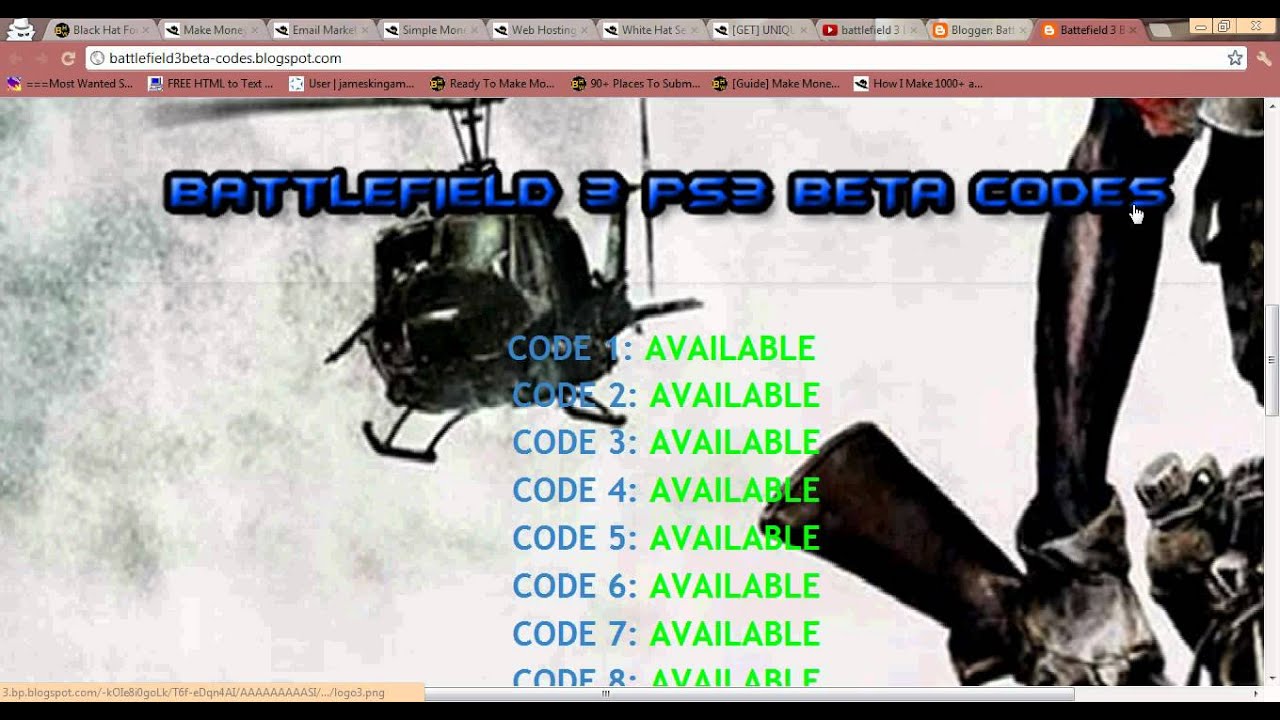 Free Battlefield 3 Beta Codes[xbox360, PS3, PC] - Updated - YouTube