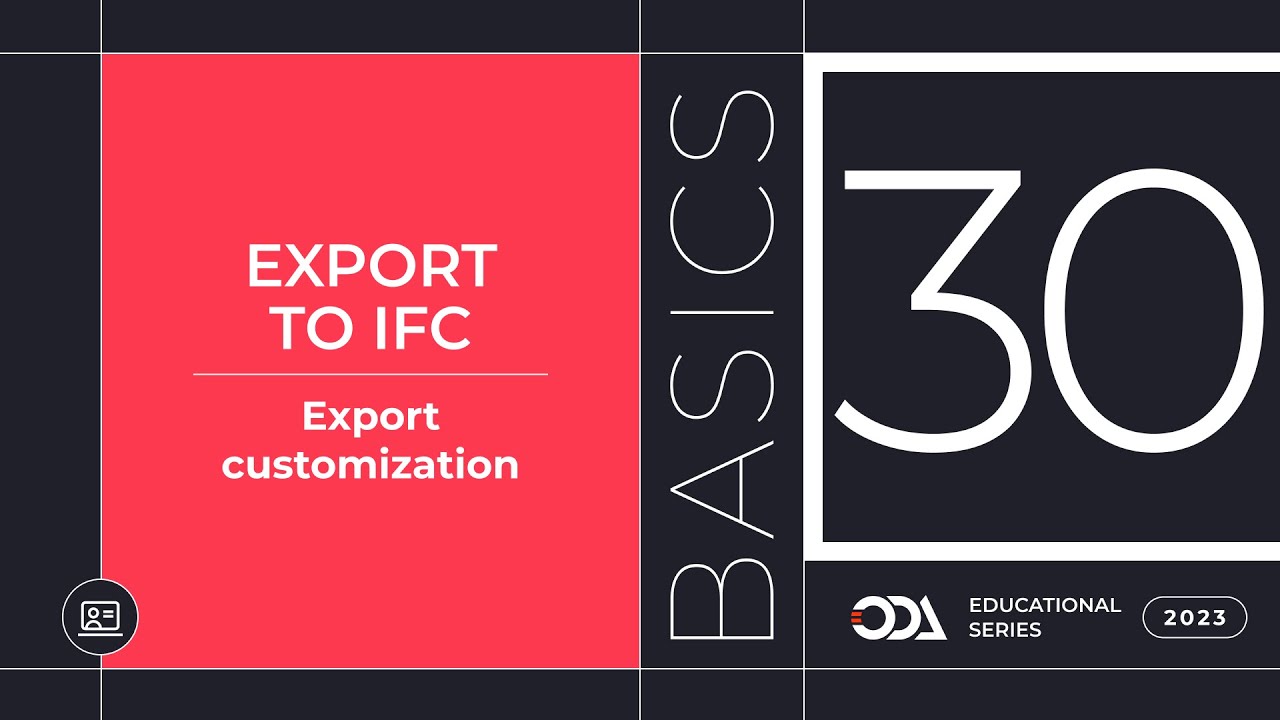 Export to IFC | Export customization - YouTube