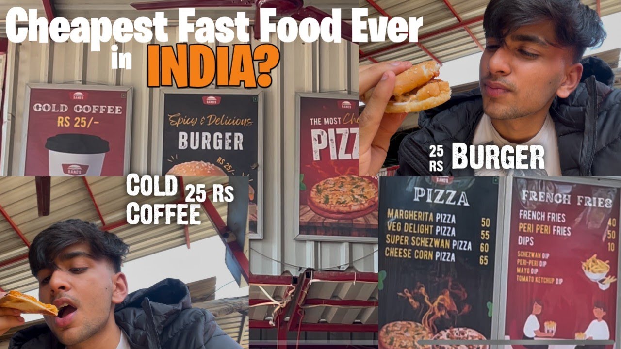 We Found The Cheapest Fast Food Ever in Udaipur - YouTube