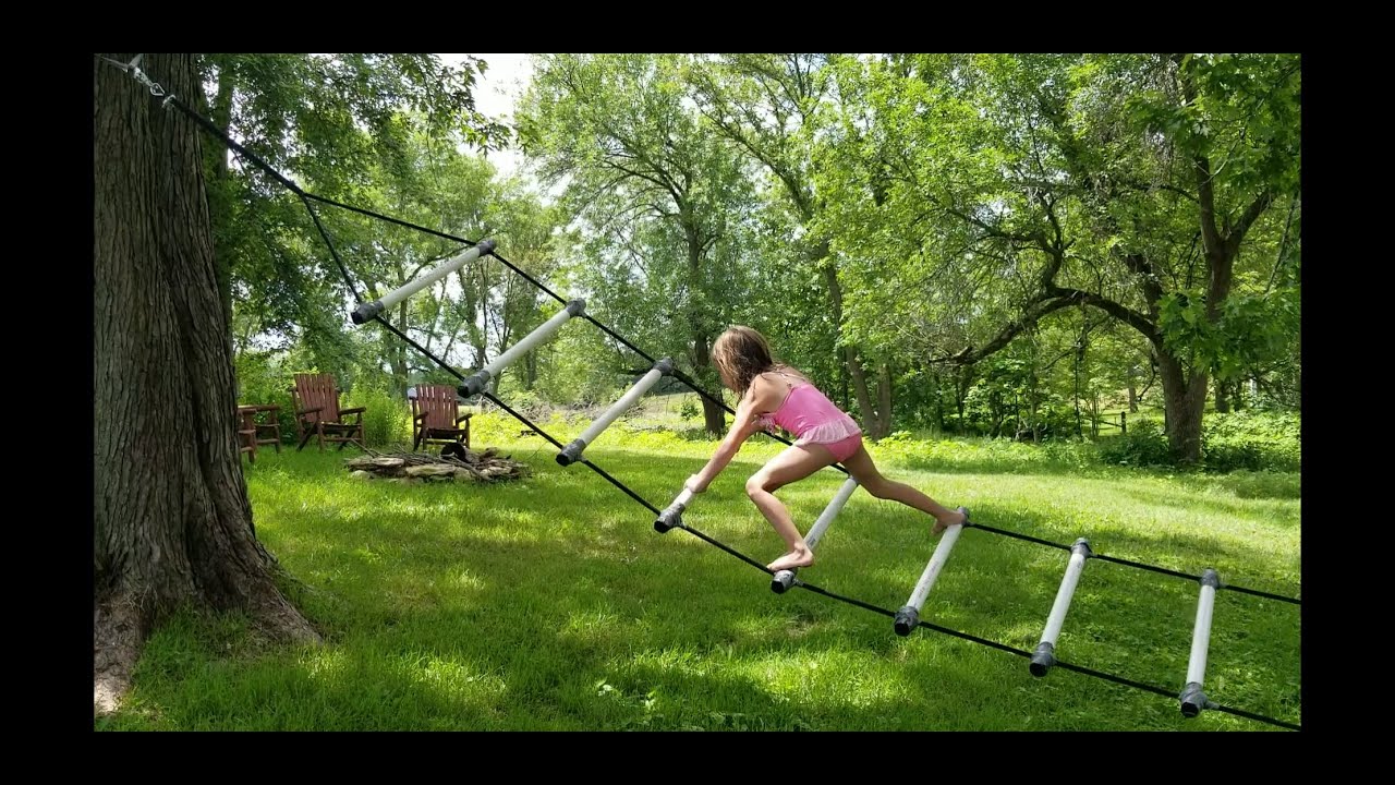 Homemade Carnival Rope Ladder! - YouTube