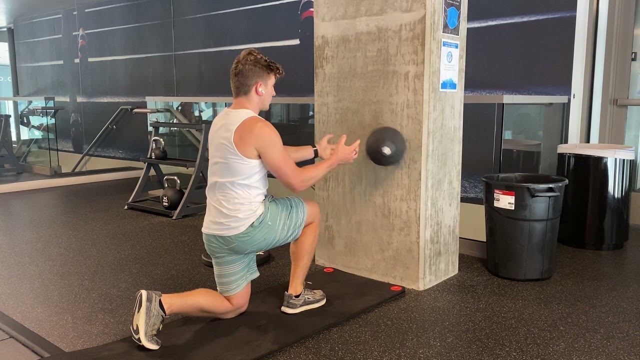 Half Kneeling Medicine Ball Scoop Toss | #shorts - YouTube