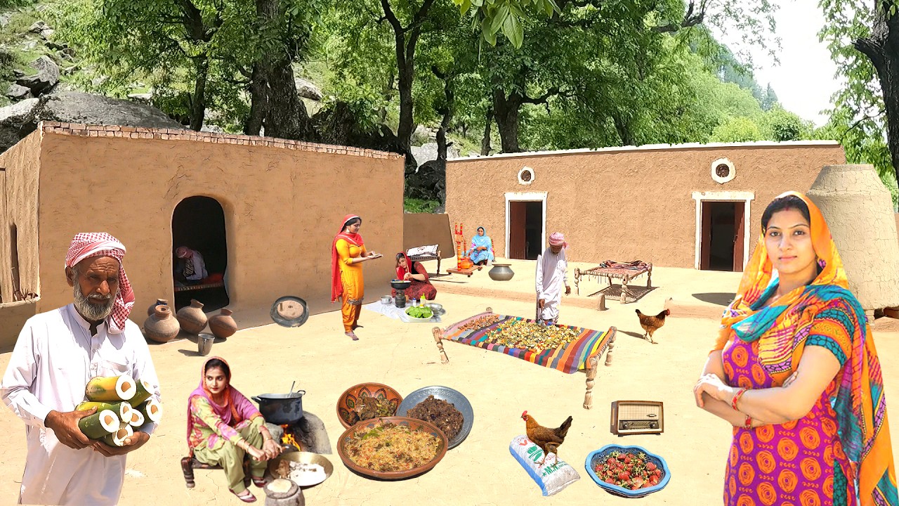 Heartwarming Village Life Pakistan | Village Food | Old Culture ...
