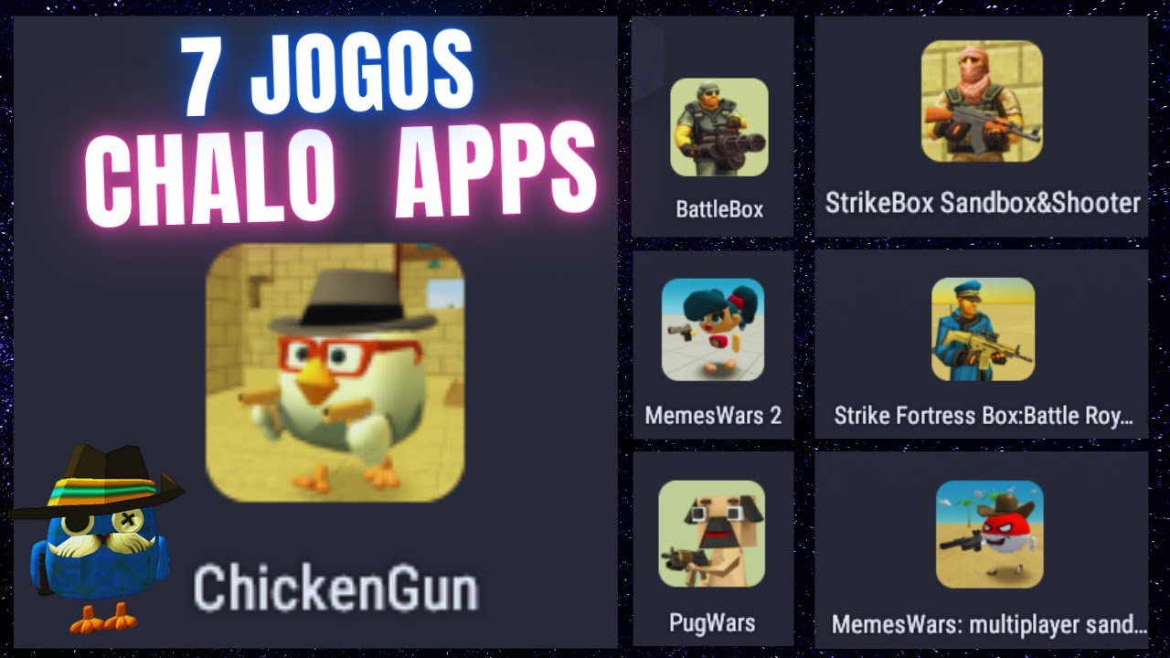 CONHEÇA TODOS OS NOVOS JOGOS DA CHALO APPS EMPRESA DO CHICKEN GUN NEW ...