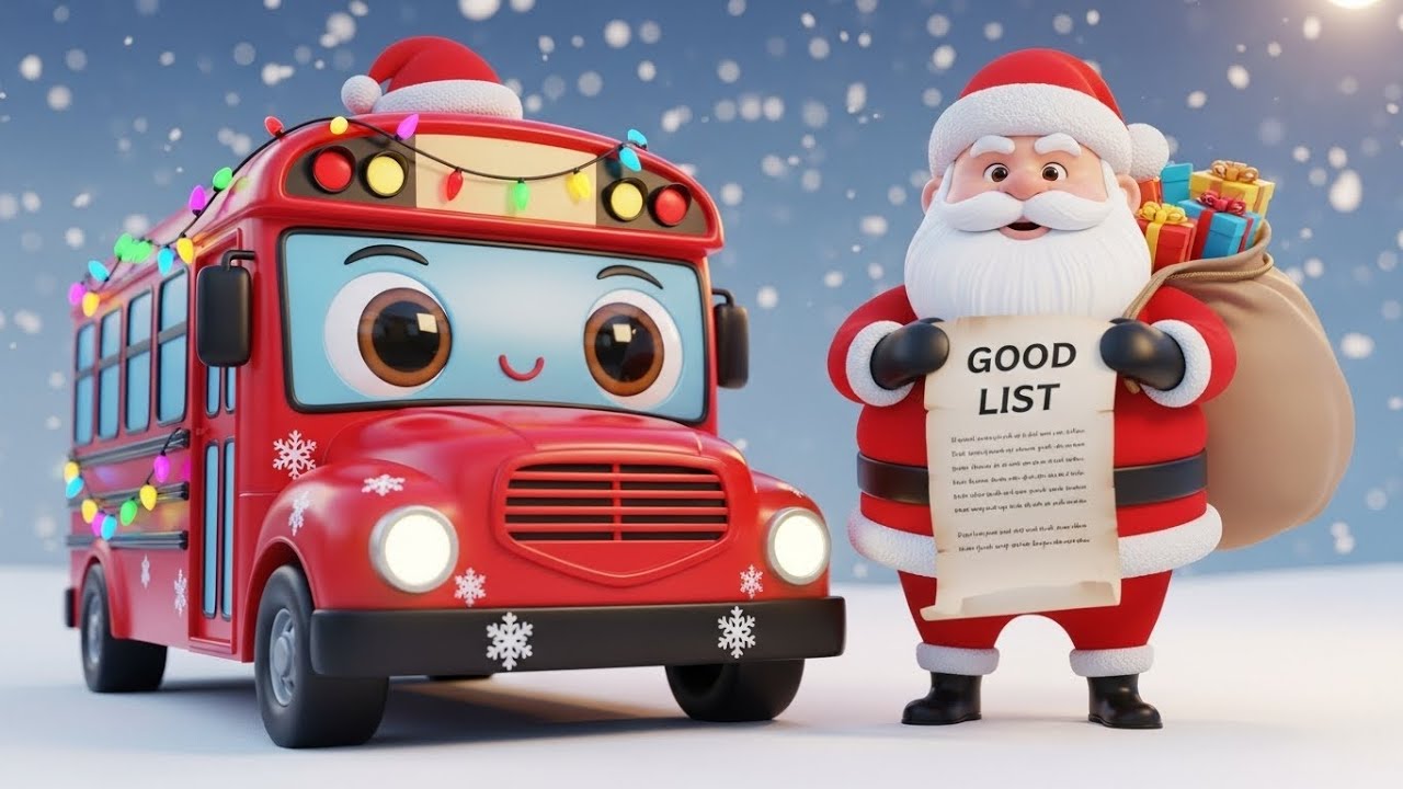 Santa’s Christmas Bus Is Coming! 🎅🚌 | The Wheels on the Bus – Holiday ...