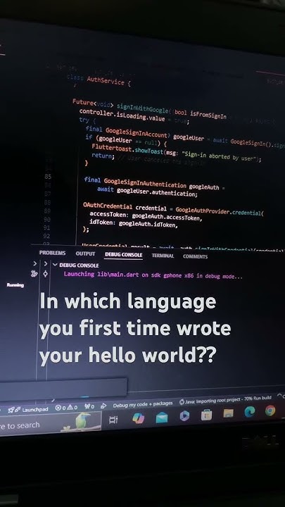 In which language you wrote your first hello world? - YouTube