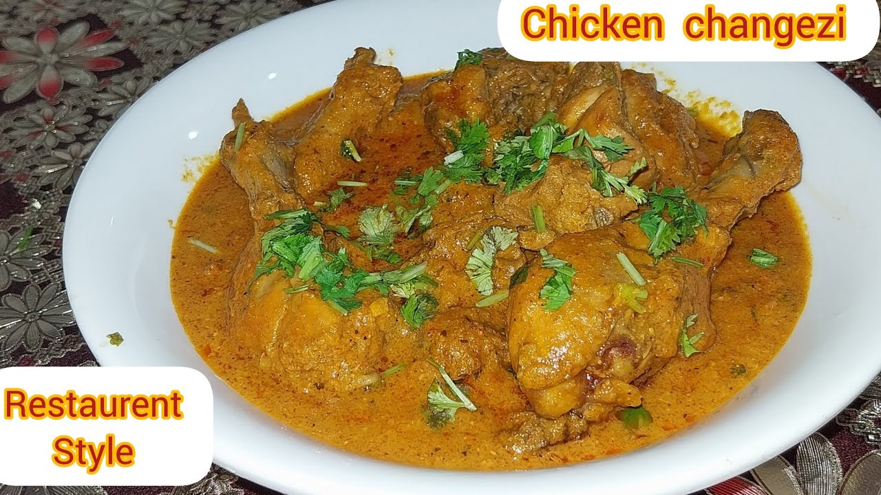 chicken changezi Recipe | Restaurant Style changezi chicken curry ...
