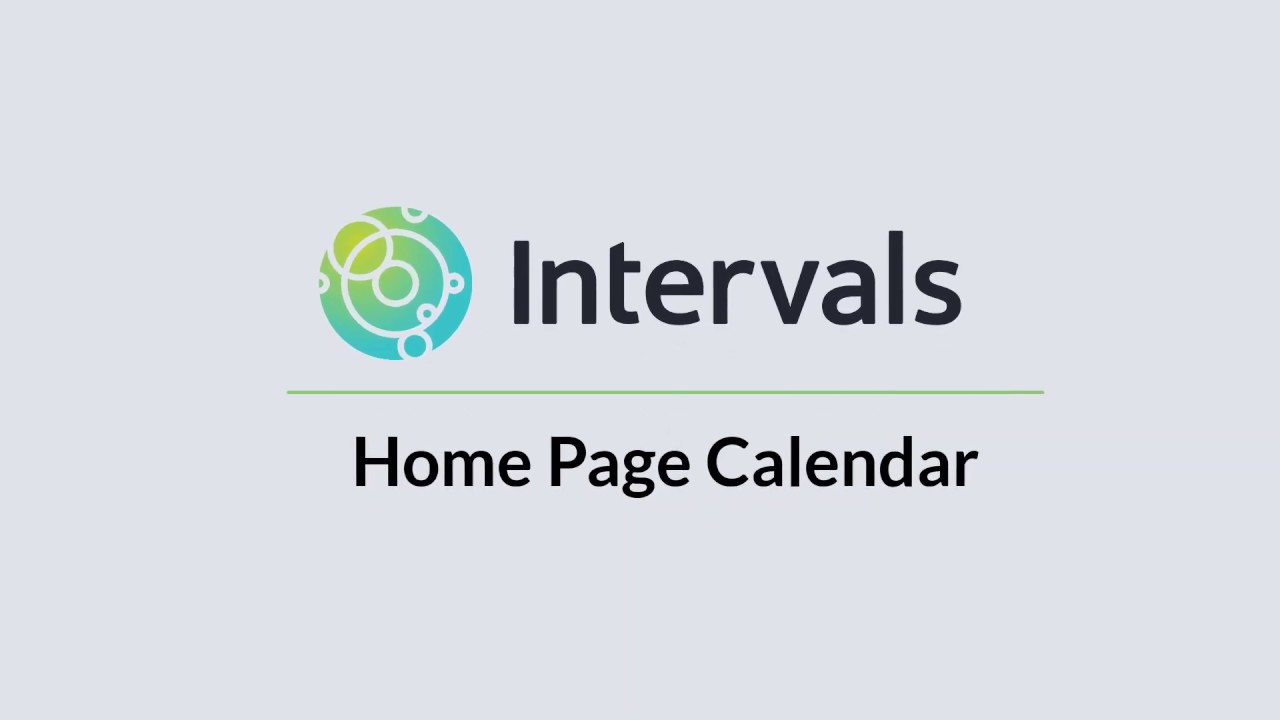 Homepage Calendar - YouTube