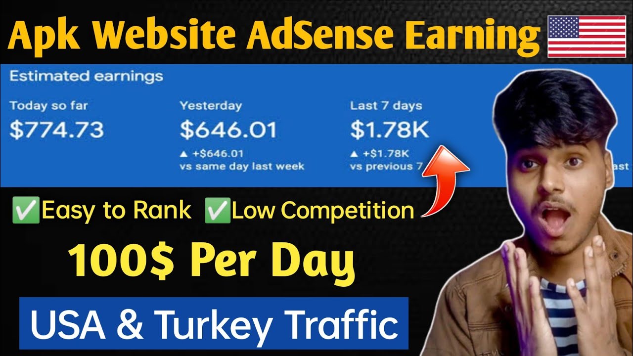 Apk Website Earnings | 100$ Per Day Earning for International Blogging ...