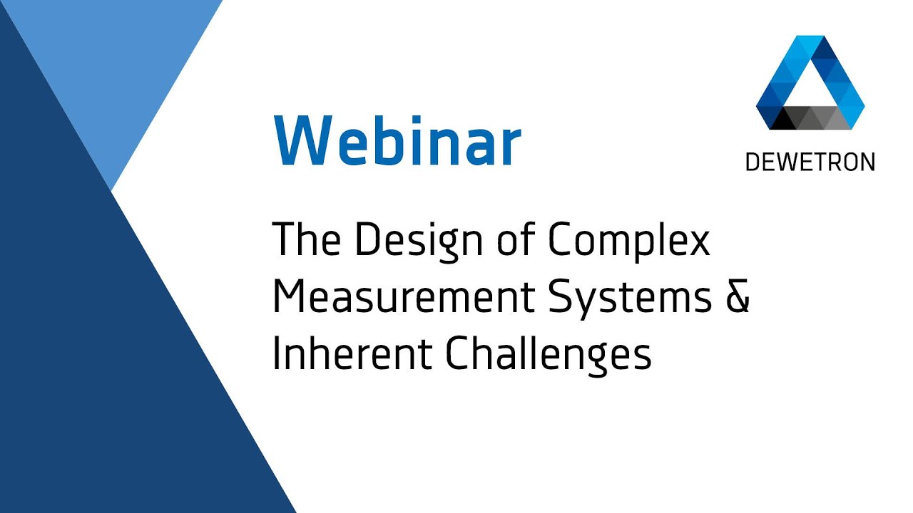 The Design of Complex Measurement Systems & Inherent Challenges - YouTube