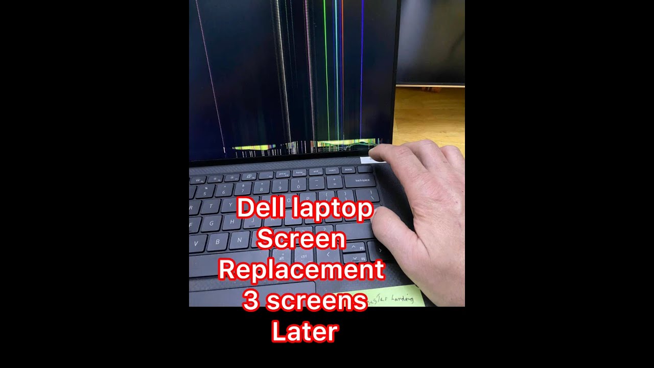 Dell laptop screen replacement - YouTube