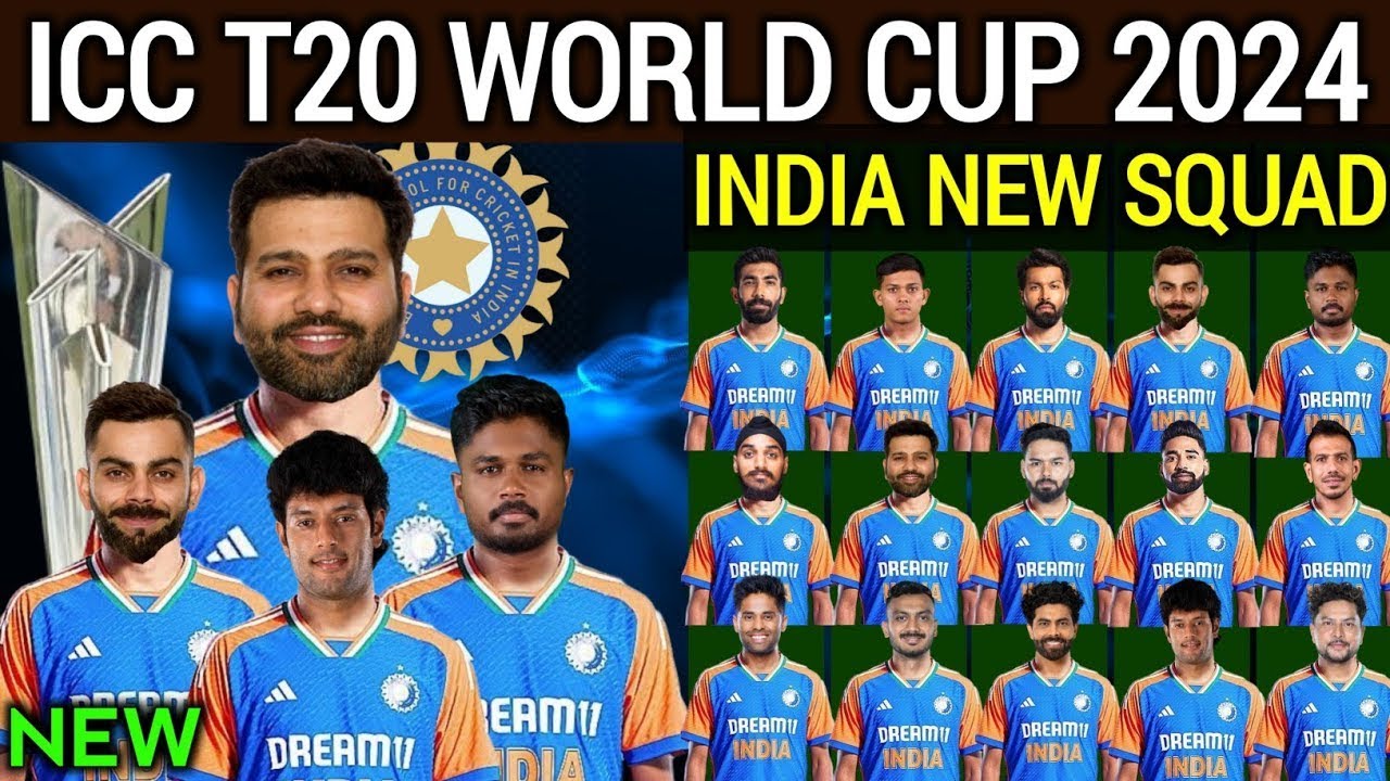 ICC T20 World Cup 2024 India Squad | Team India Final Squad | India ...