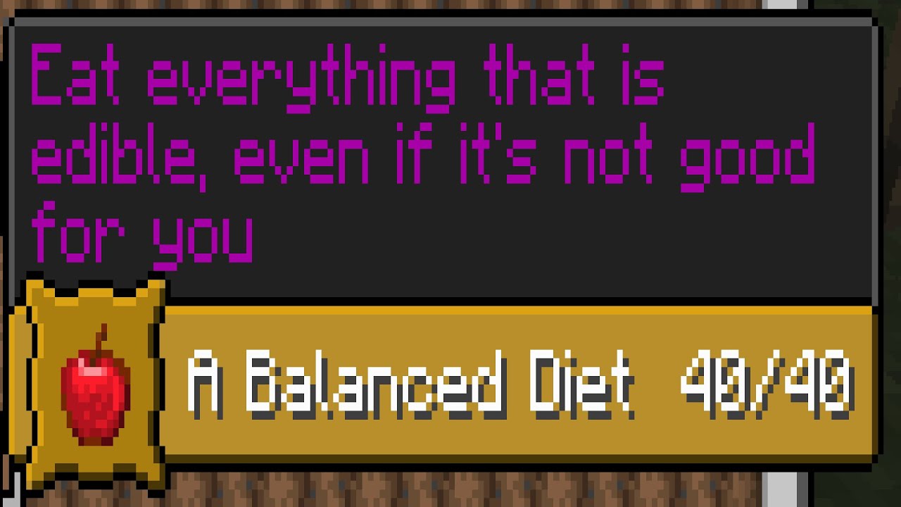 Me como todo lo que se venga. | Consiguiendo el logro "A Balanced Diet" en minecraft 1.19 - YouTube