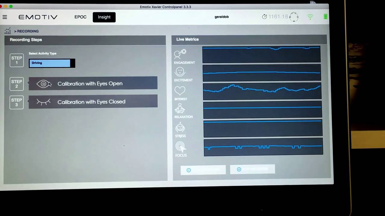 Emotive Insight Live Metric (BCI) - YouTube