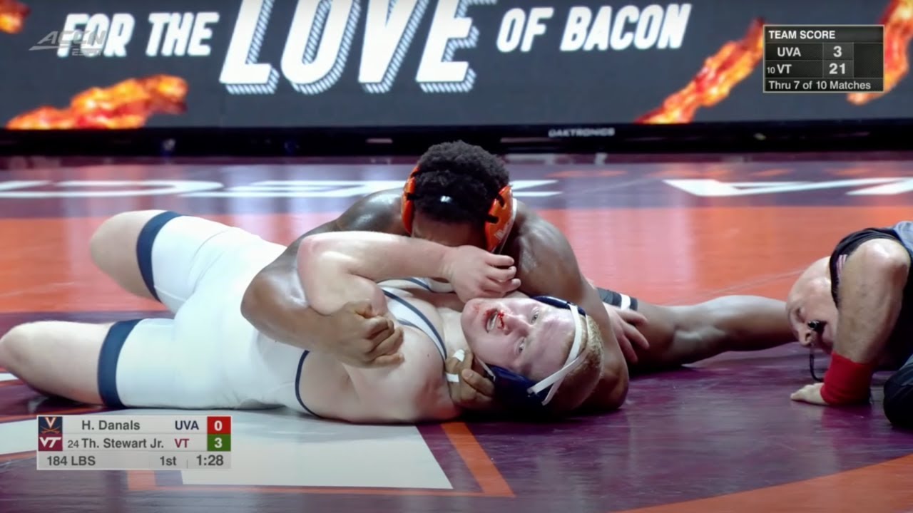 184lbs Thomas Stewart Jr (Virginia Tech) vs Hadyn Danals (Virginia ...