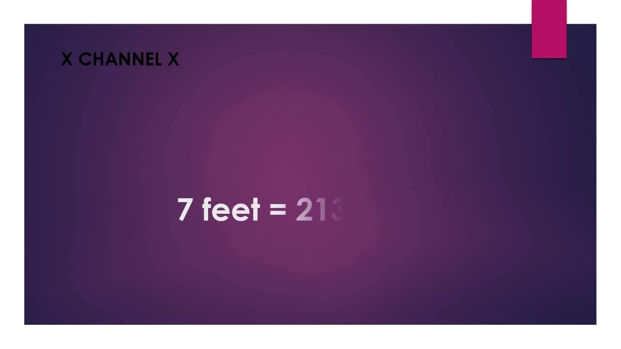 7 Feet To Cm YouTube
