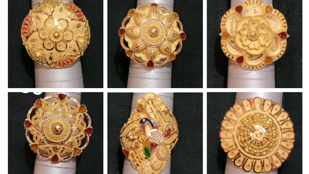 Latest gold Jodha Rings Design !! Bridal & Engegment Gold Rings ...