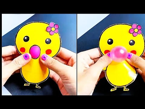 Easy cute paper toy craft idea for beginners step by step cute magic ...