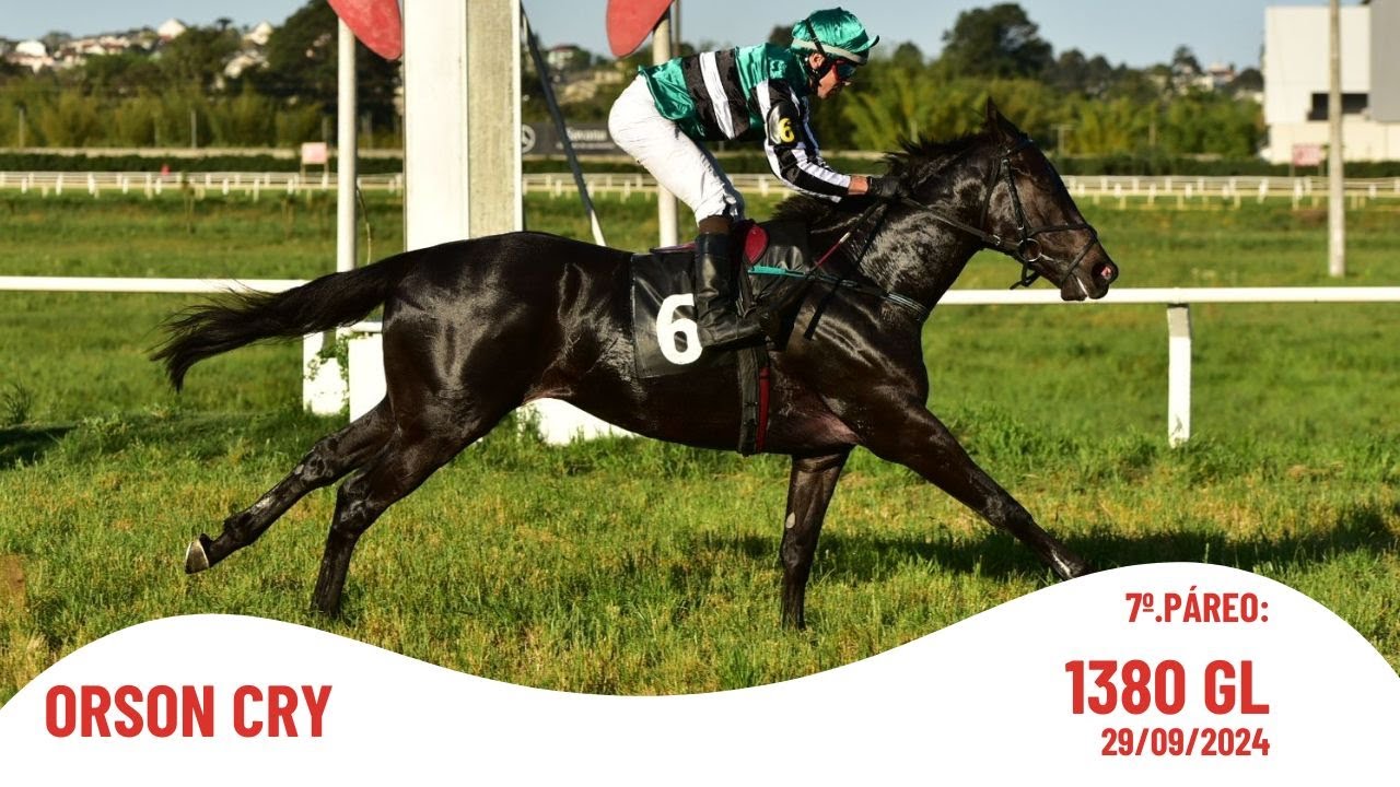 7º PÁREO - 1380 GL - ORSON CRY - 29/09/2024 - HIPÓDROMO DO TARUMÃ - YouTube