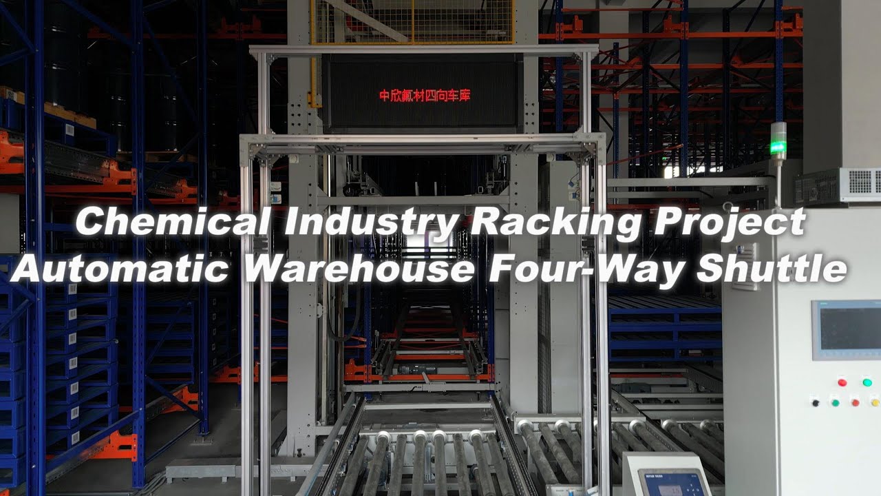 Warehouse Four-Way Shuttle Automatic Racking System Chemical Industry ...