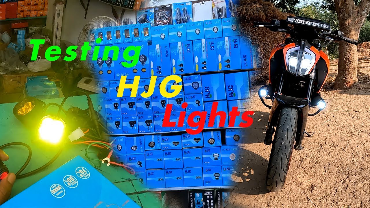 Testing New Brightest Hjg Fog Lights On Duke 390🔥🔥🔥 ||Best Fog Lights ...
