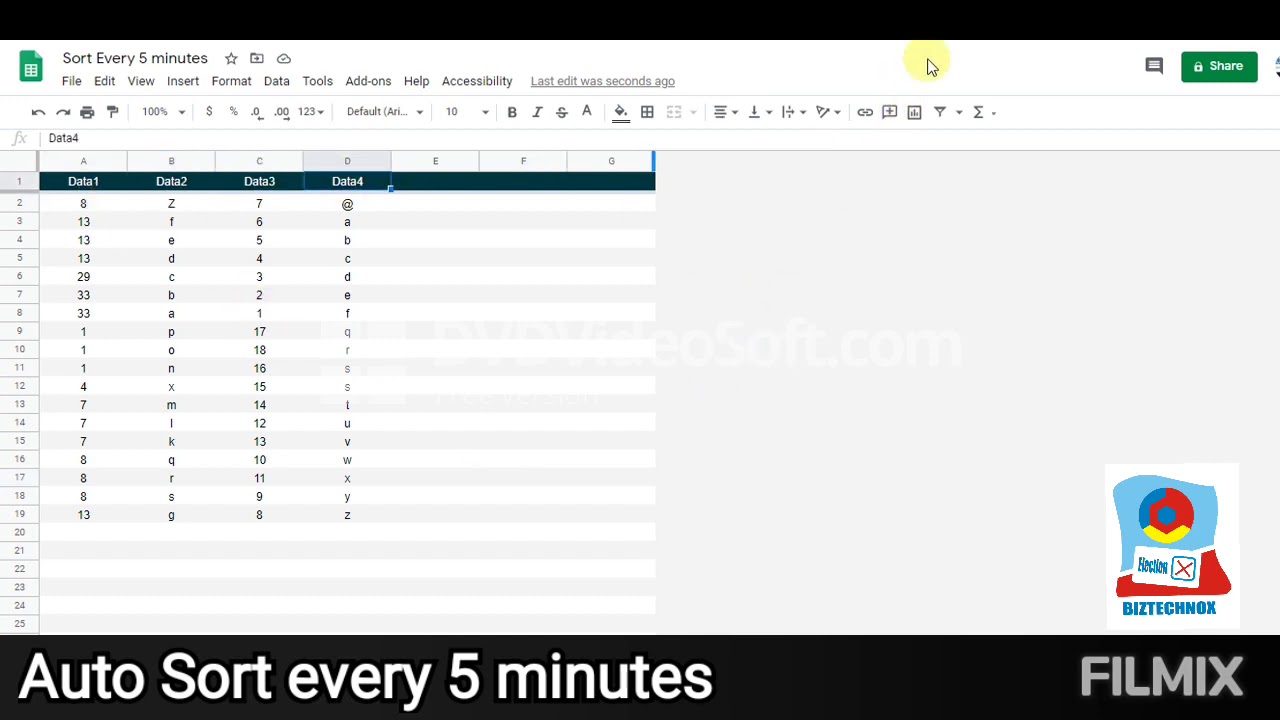 App Script - Auto Sort every 5 minutes - YouTube