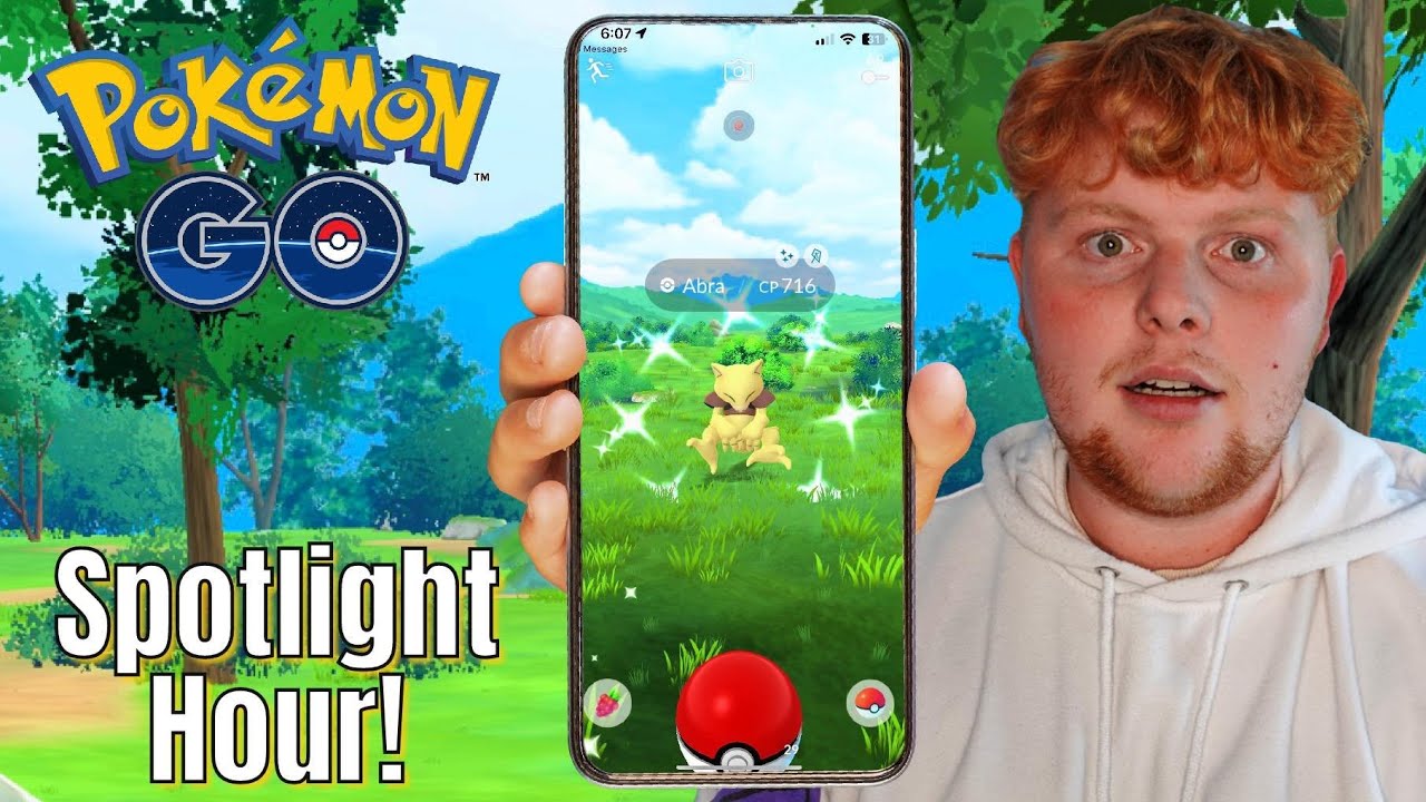 SHINY Abra Hunting! Abra Spotlight Hour Pokemon Go! - YouTube