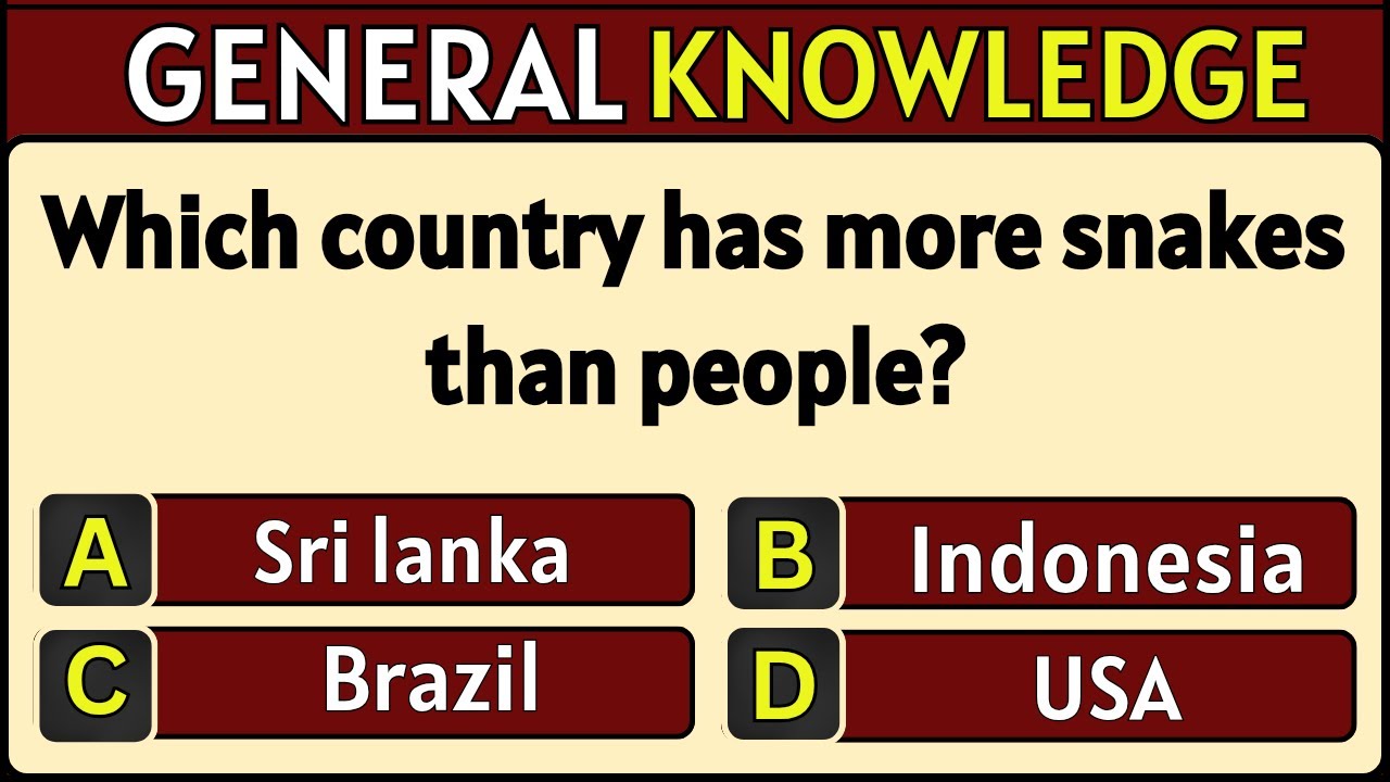 General knowledge Quiz 🤯 | Test Your IQ and Challenge Your Brain!" #38 ...